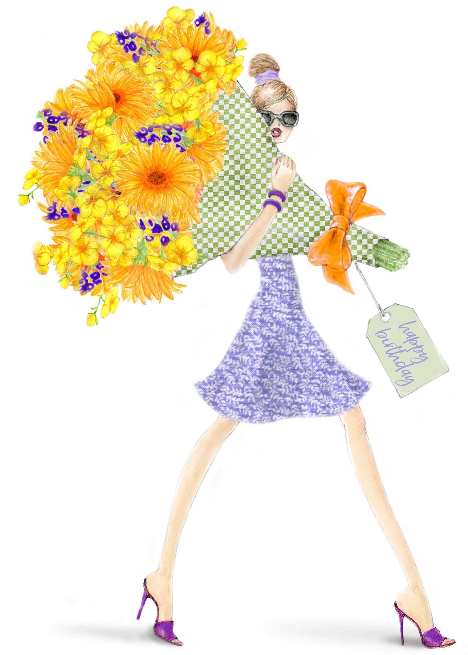 Girl Carrying Flowers — Ann Scott Studio